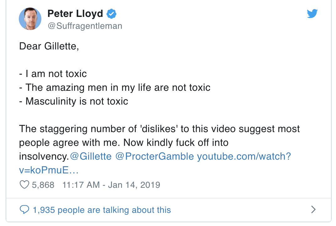 A New Commercial by Gillette: The Best a Man Can Be