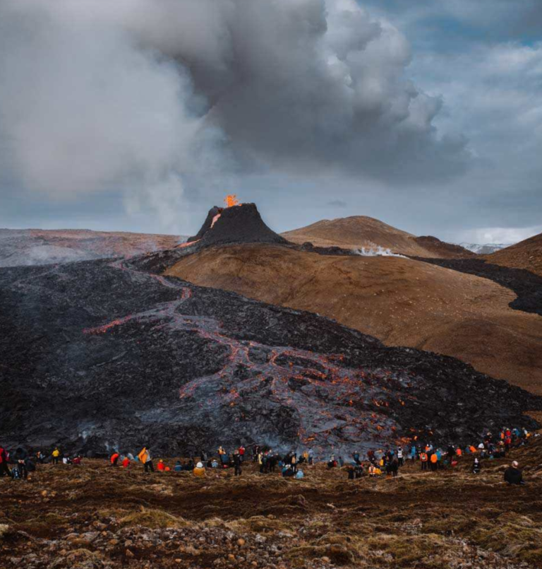 Spontaneous Spirit of Humanity Takes Center Stage Around Erupting ...