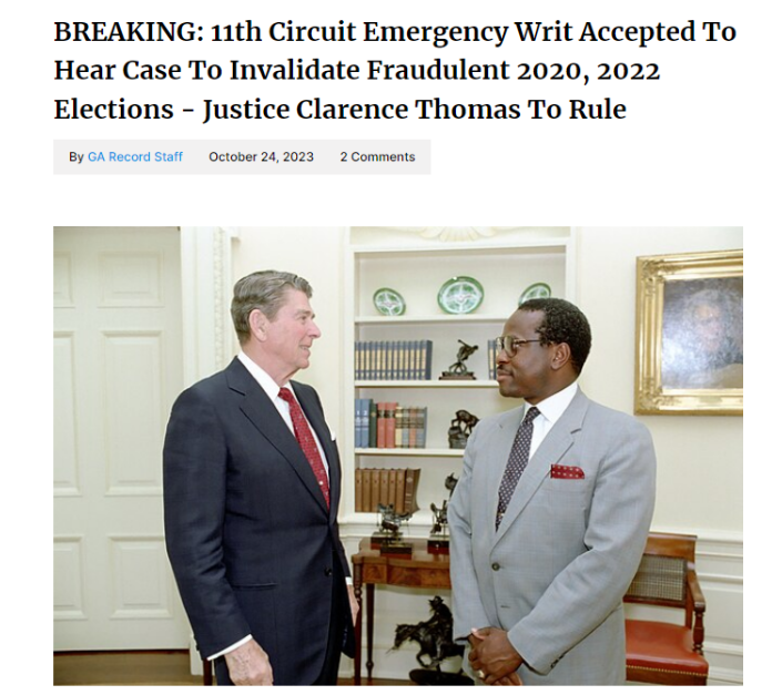 Does Clarence Thomas Really Have the Mega MAGA Ball in His Court?