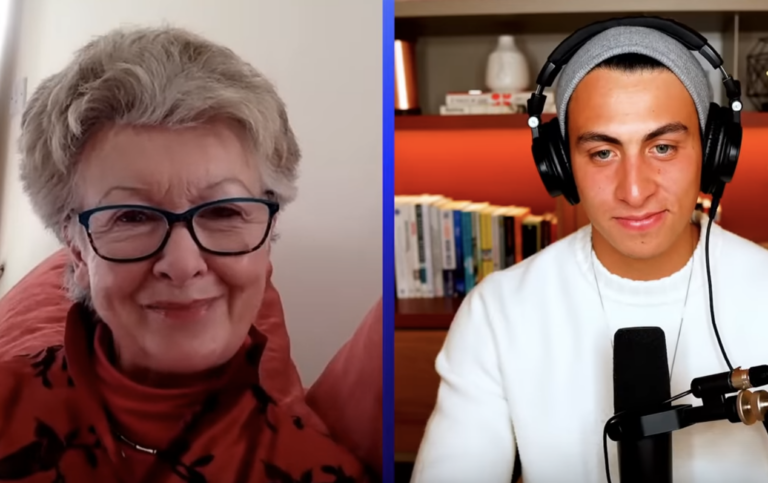 Astrologer Pam Gregory with Emilio Ortiz