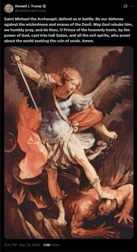 Presidential Message on the Feast of Saint Michael the Archangel